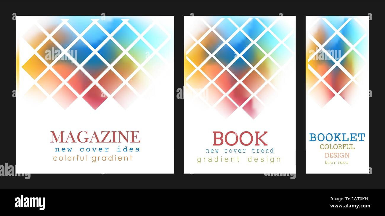 Colorful blur. A cover template with a gradient. The idea of a banner ...