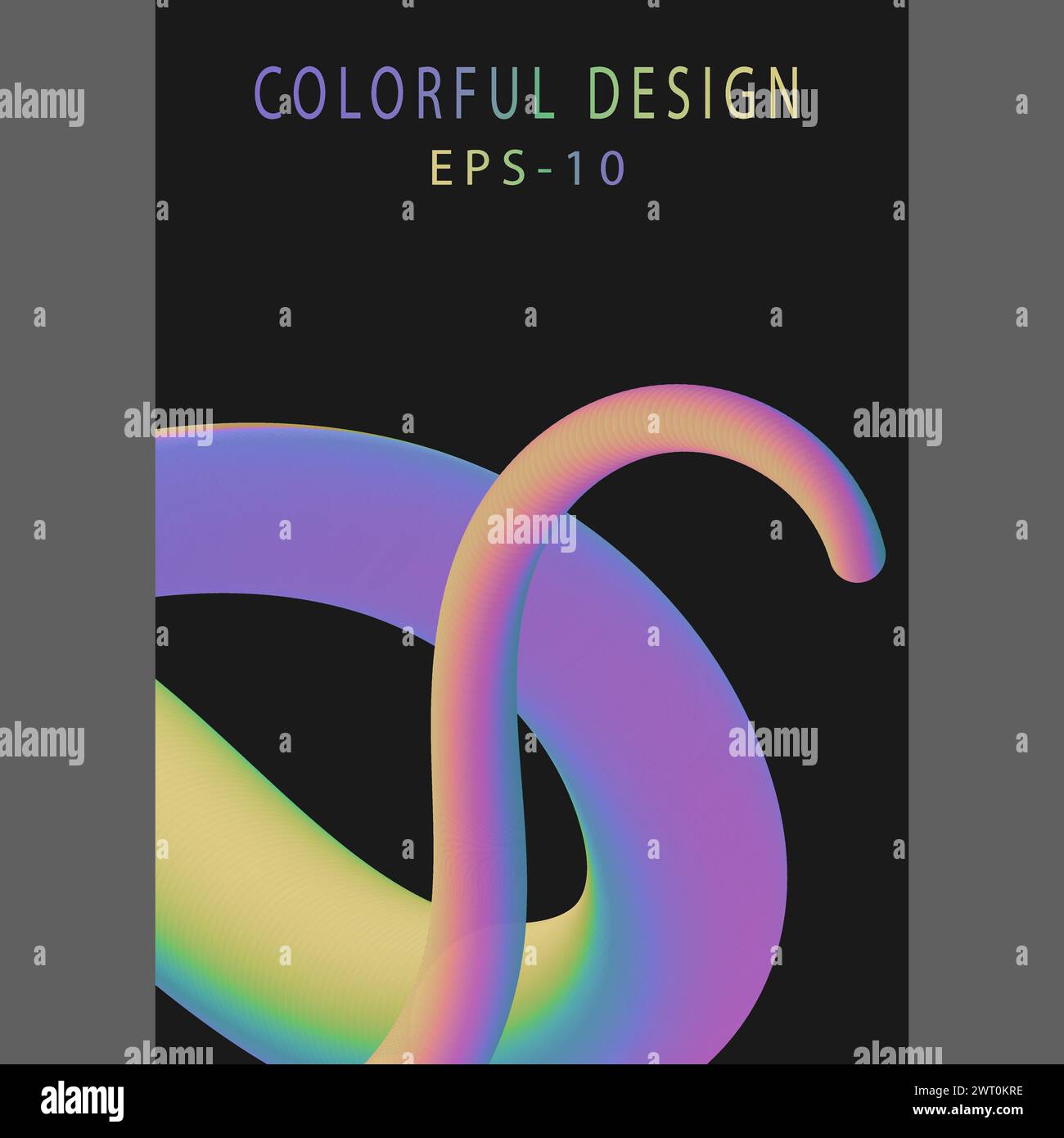 A dynamic form of color mixing. The colorful gradient design creates ...