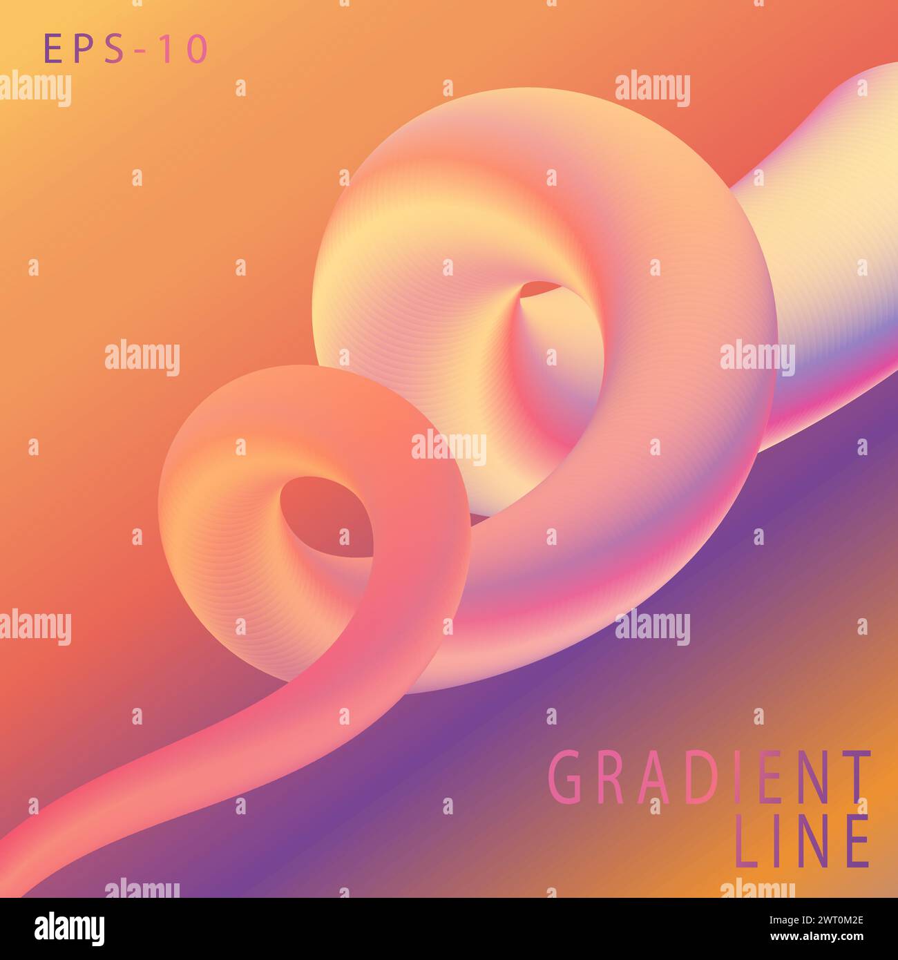 The colorful gradient design creates the illusion of volume. A dynamic ...