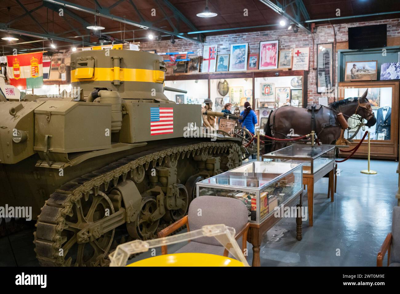 Vincennes, IN, USA, March 7, 2024: Indiana Military Museum is home to ...