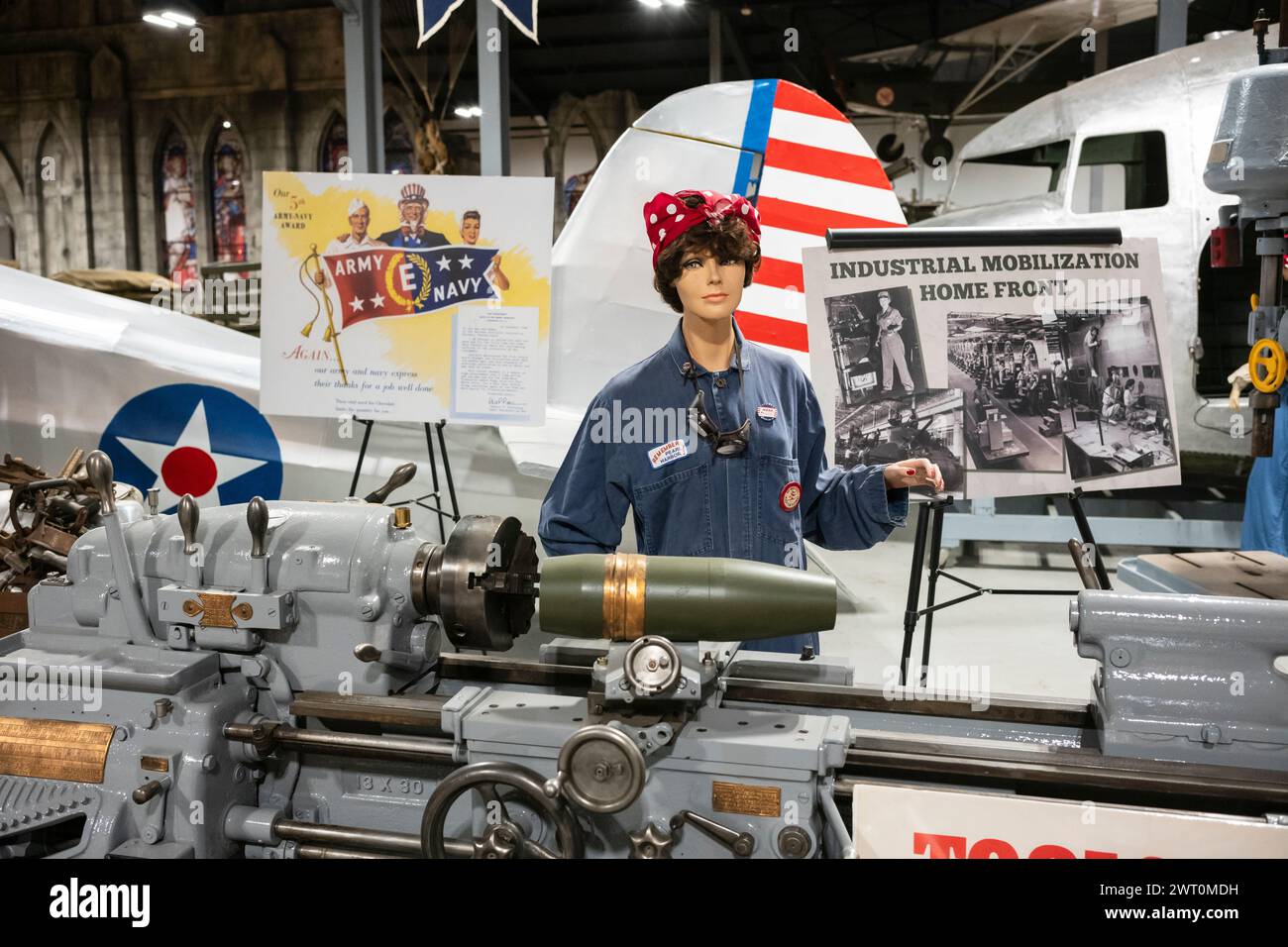 Vincennes, IN, USA, March 7, 2024: Indiana Military Museum is home to ...