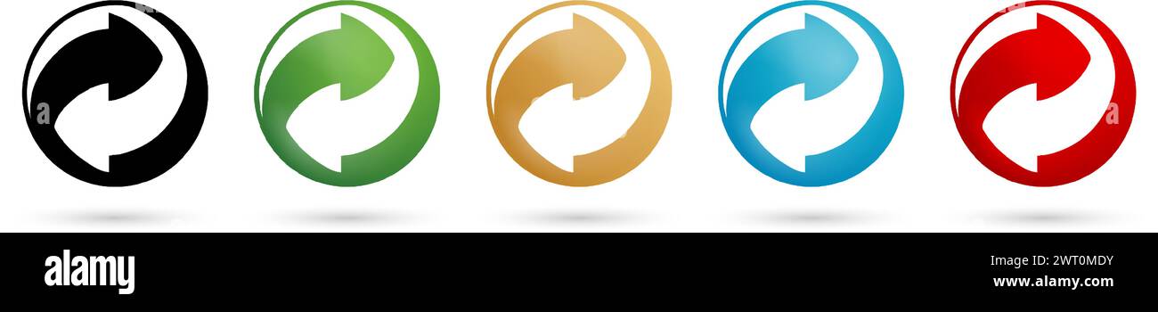 Lifecycle arrow symbol recycle logo hi-res stock photography and images - Alamy