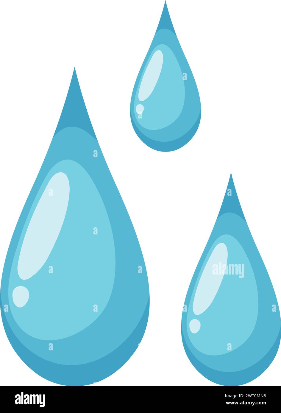 Three drops of water Stock Vector Images - Alamy