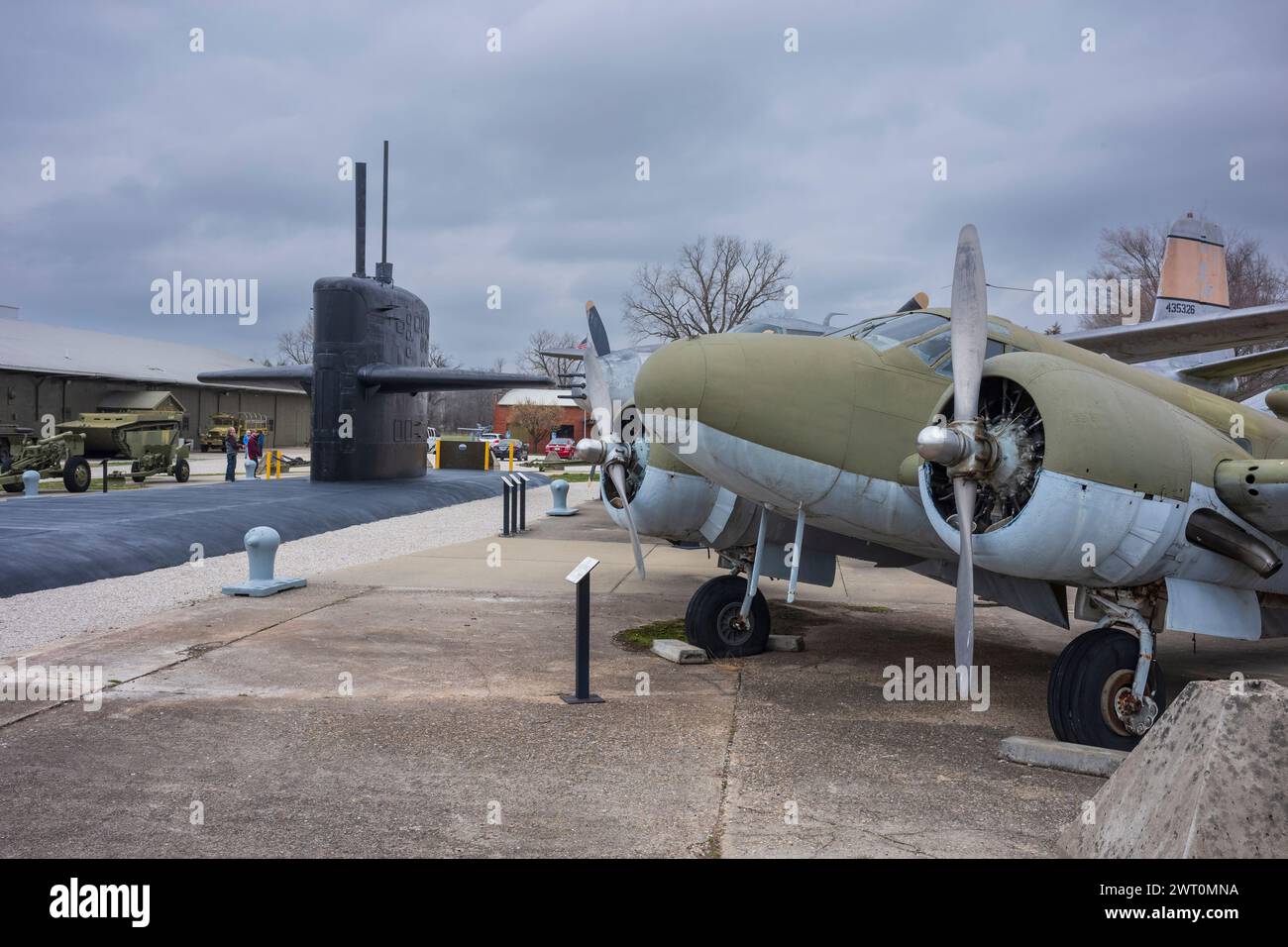 Vincennes, IN, USA, March 7, 2024: Indiana Military Museum is home to ...