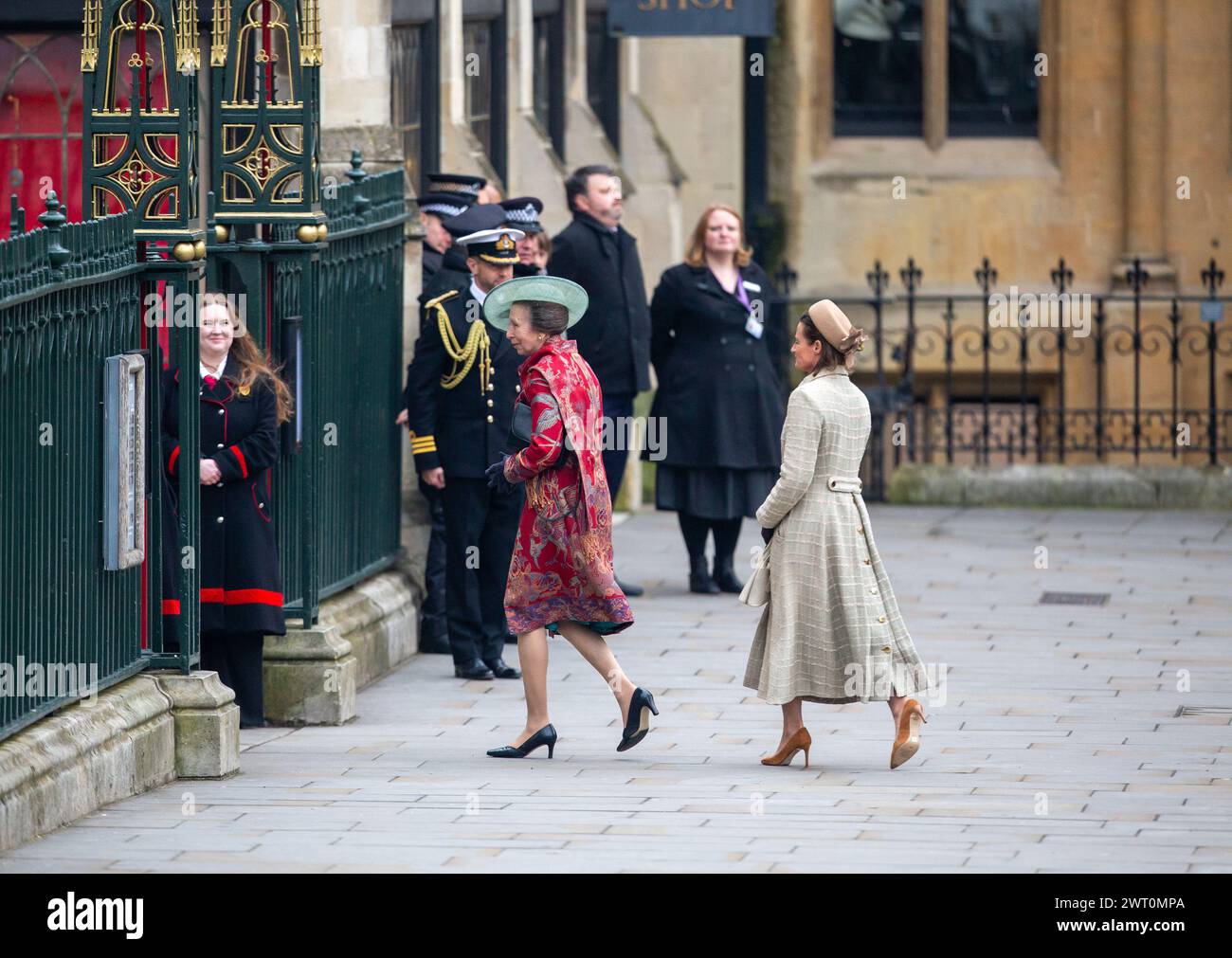 London, UK. 11th Mar, 2024.Princess Anne arrives for The Commonwealth ...