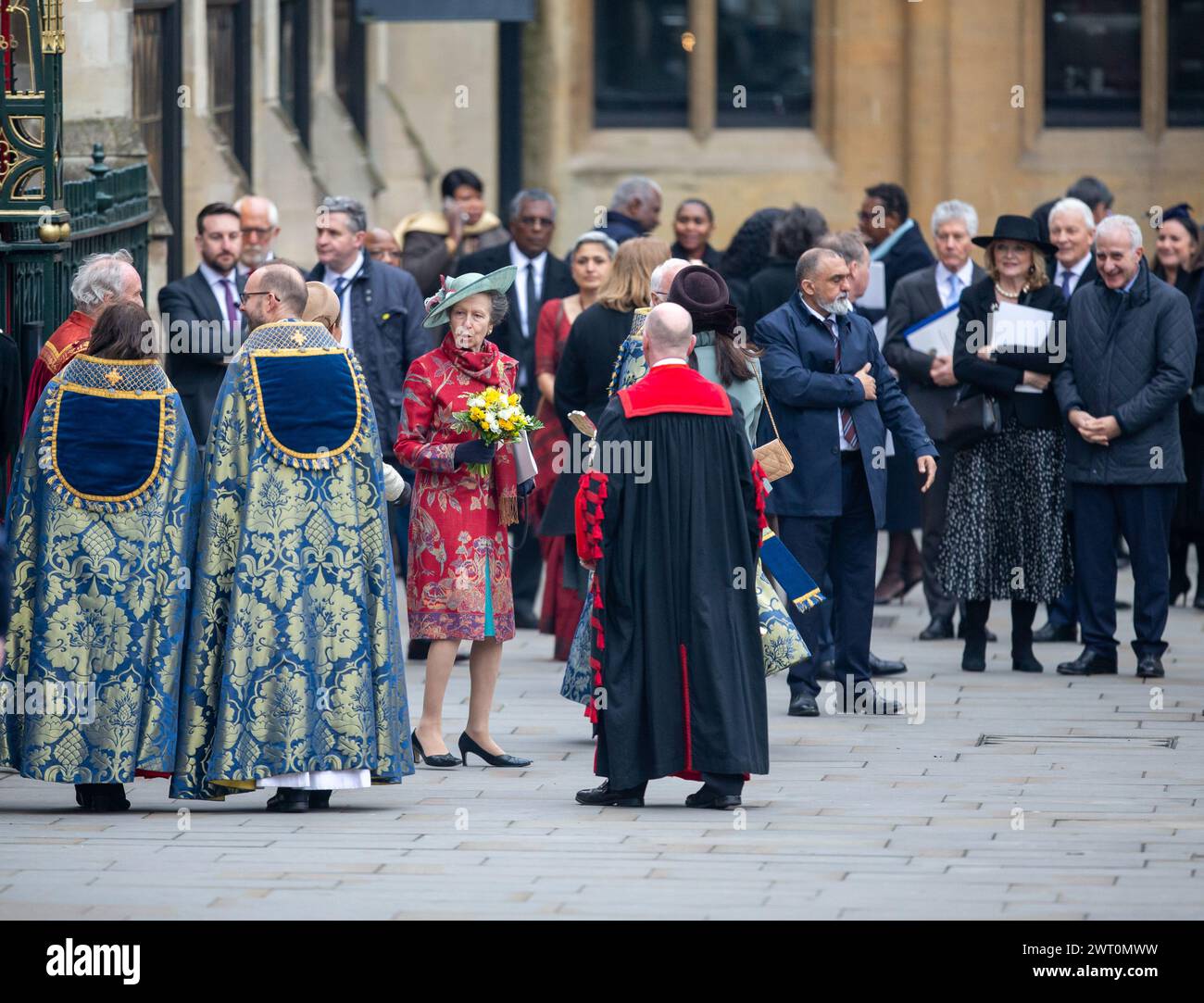 London, UK. 11th Mar, 2024.Princess Anne arrives for The Commonwealth ...