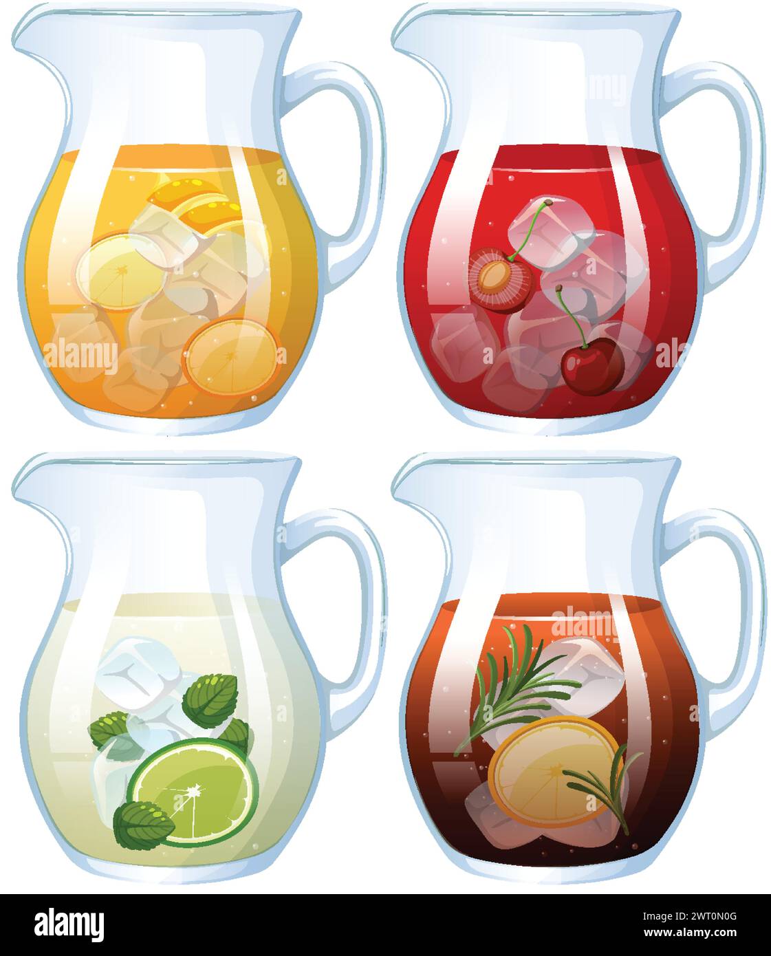 Detox waters Stock Vector Images - Alamy