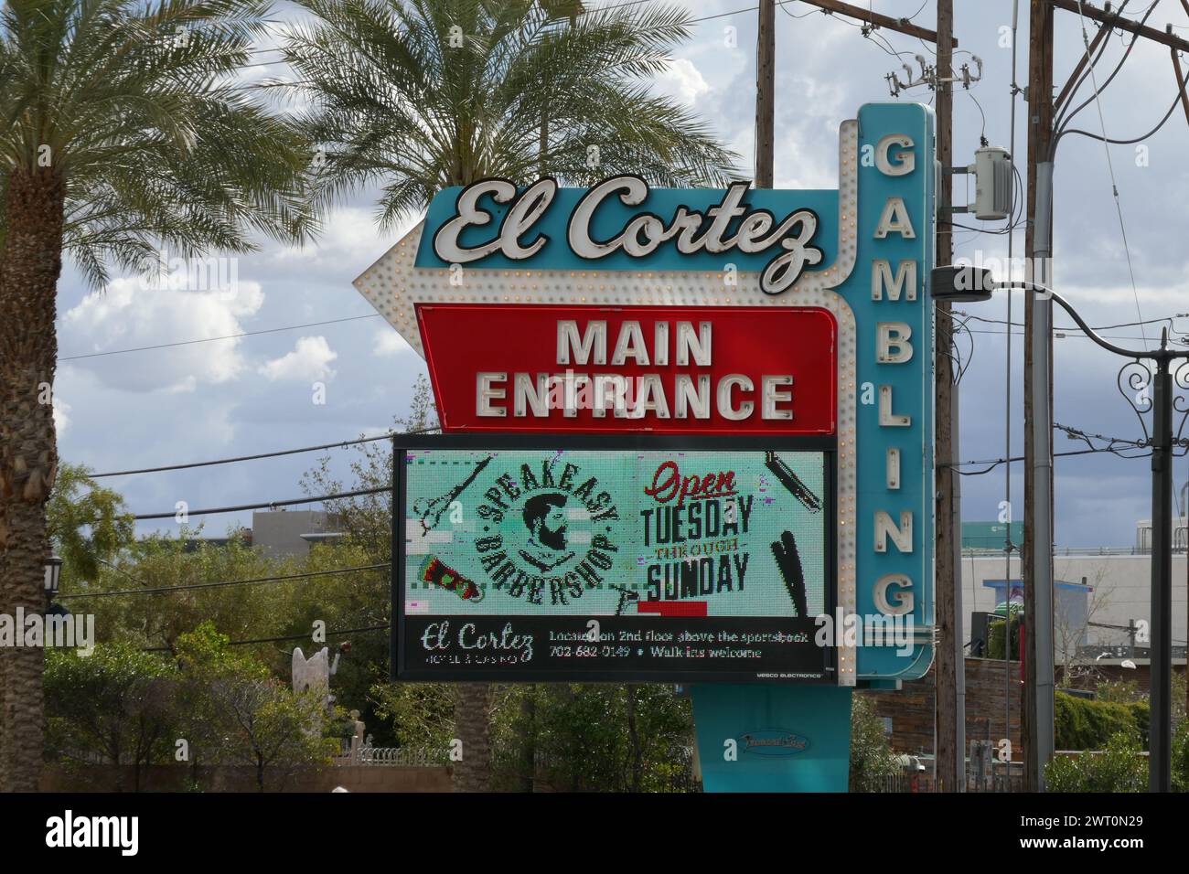 Las Vegas, Nevada, USA 7th March 2024 El Cortez Hotel & Casino in ...
