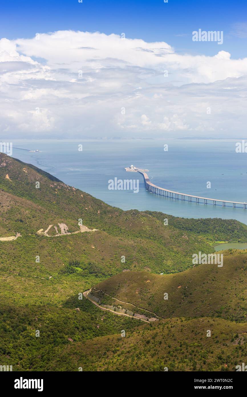 Sweeping View of Bridge at Pearl River Delta Stock Photo - Alamy
