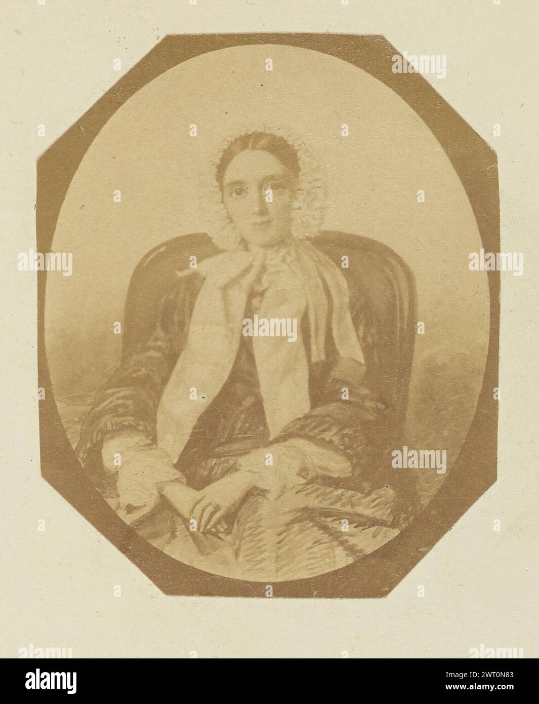 Painted portrait of woman. Sir John Joscelyn Coghill, photographer ...