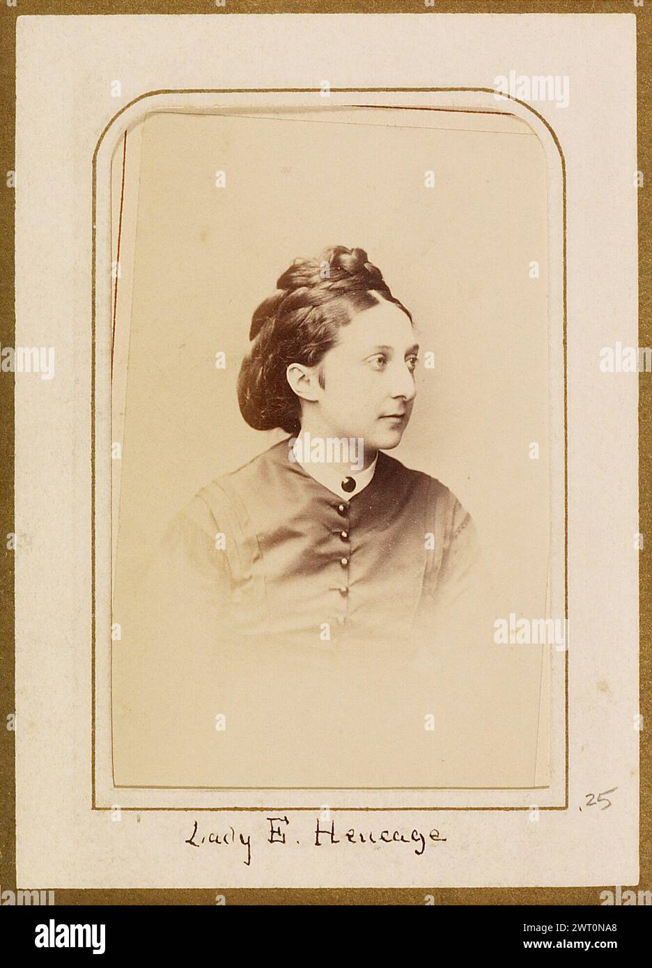 Lady E. Heneage. Alexander Bassano, photographer (British, born Italy ...