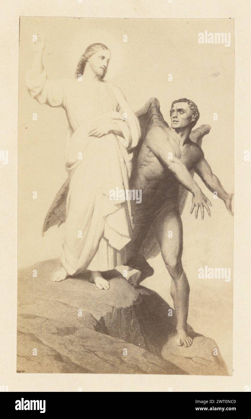 "Temptation of Christ" by Ary Scheffer. Unknown, photographer about ...