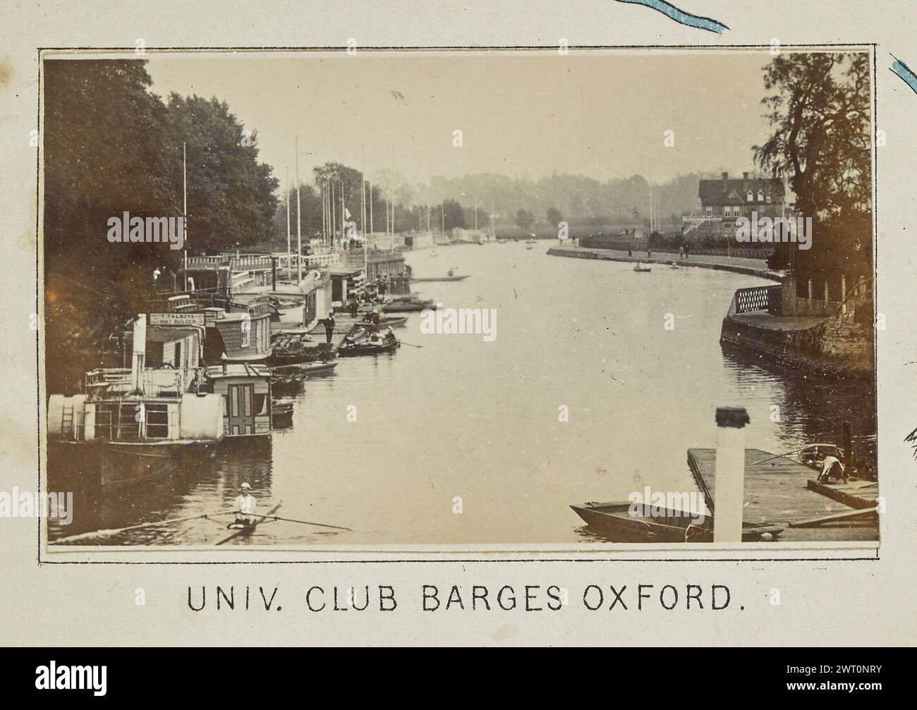 University Club Barges Oxford. Henry W. Taunt, photographer (British ...