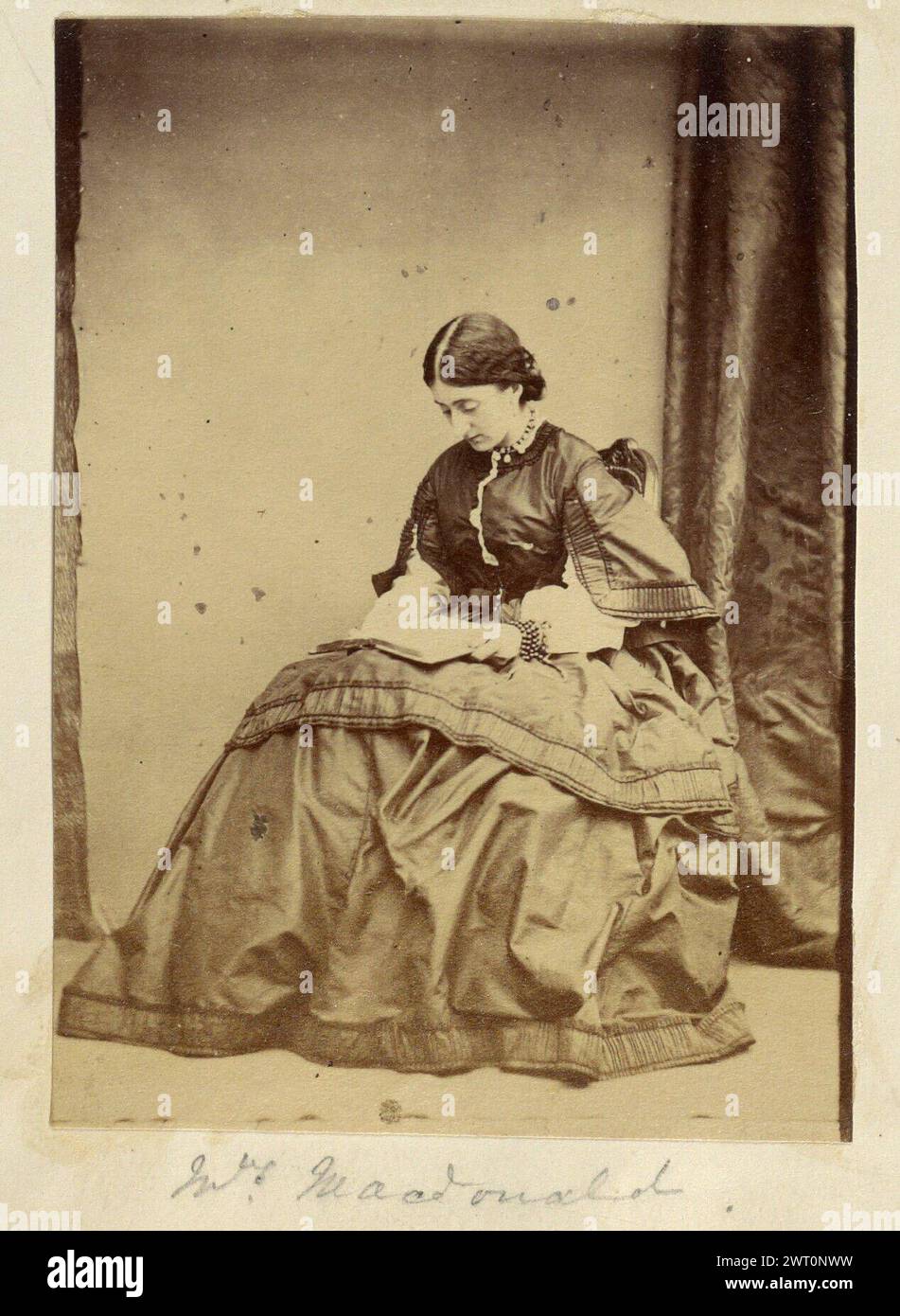 Mrs. Macdonald. Unknown, photographer about 1850–1860 A portrait of a ...