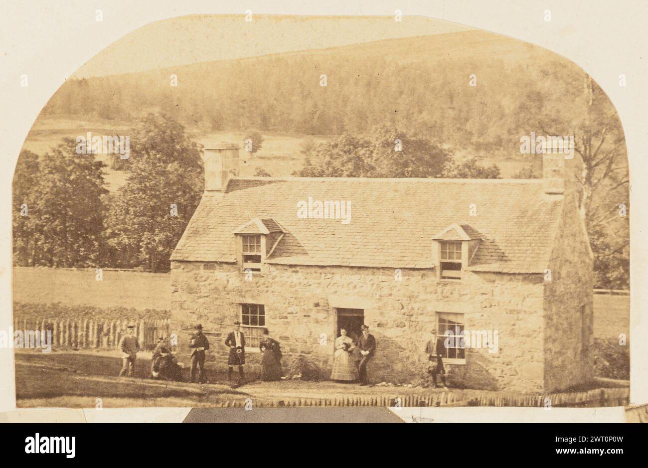 Stone Farmhouse in the Countryside. Unknown, photographer about 1864 ...