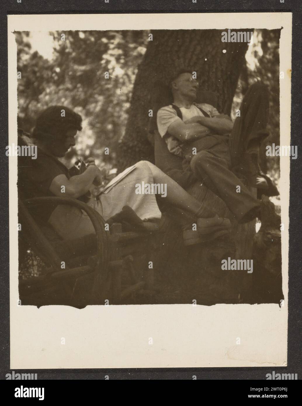Florence and Husband in Woods. Louis Fleckenstein, photographer ...