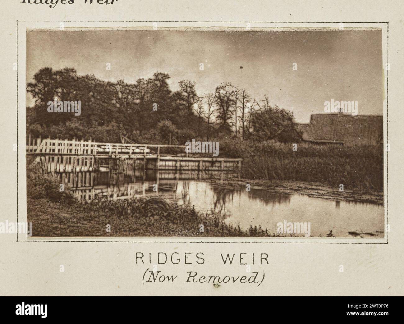 Ridges Weir (Now Removed). Henry W. Taunt, photographer (British, 1842 ...