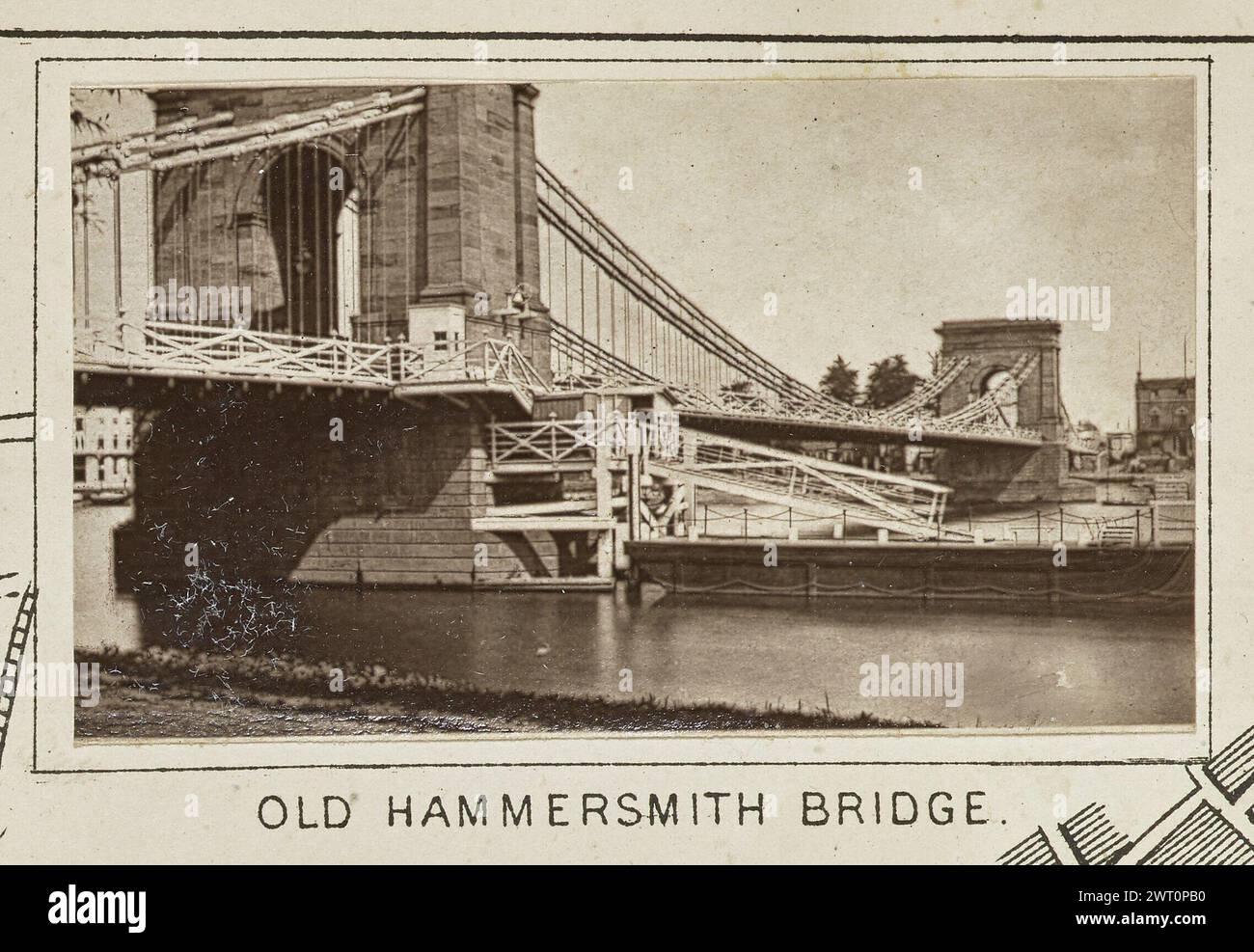 Old Hammersmith Bridge. Henry W. Taunt, photographer (British, 1842 ...