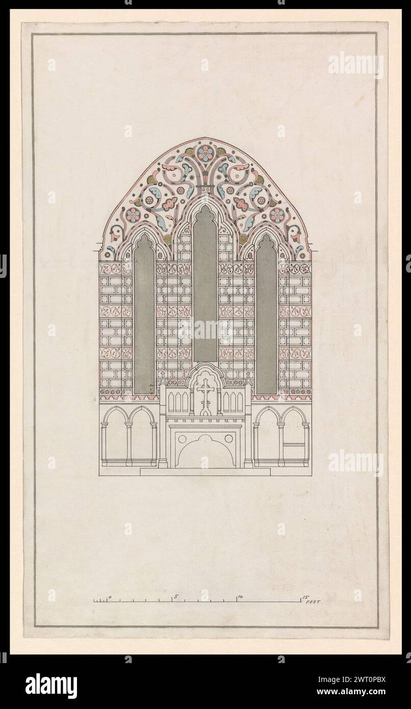Undated and partially unidentified building designs Church, East wall ...