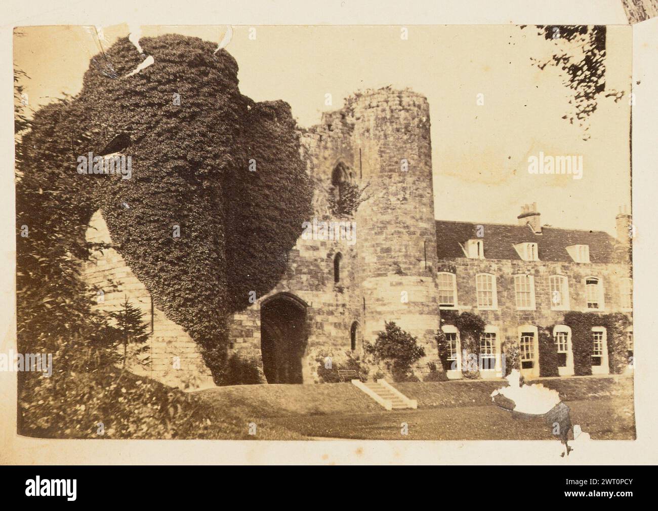 Medieval Fort Next to a Country Manor House. Unknown, photographer ...