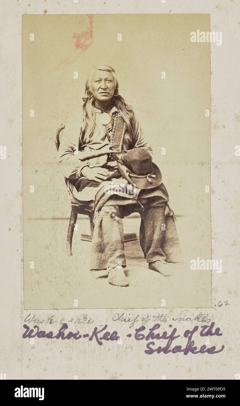 Wash-e-Kee. Chief of the Snakes. Savage & Ottinger, photographer 1862 ...