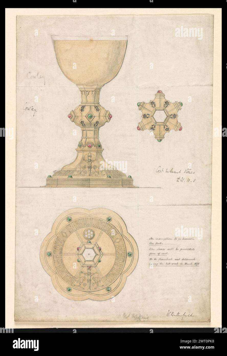 Cowley, St. John's Church Oxon.: communion plate, altar furnishings ...