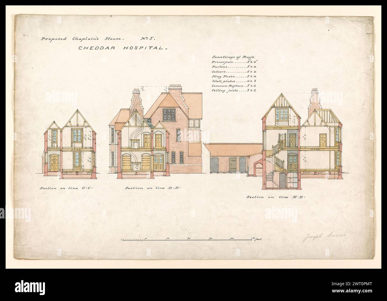St. Michael's Home, Cheddar Axbridge, Somerset, 1878-1882: Proposed additions . Butterfield ...