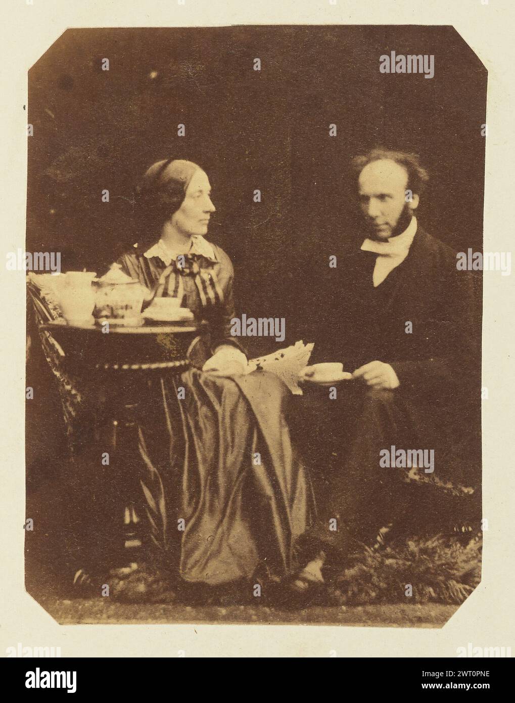 Portrait of man and woman. Sir John Joscelyn Coghill, photographer ...