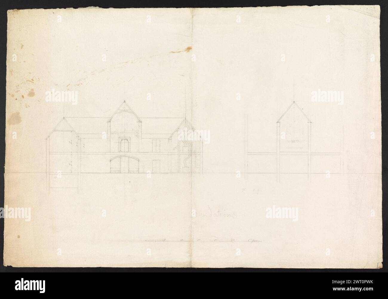 Undated and partially unidentified building designs Unidentified ...