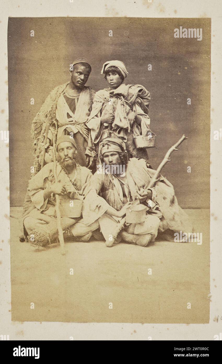 Group portrait of four peasants. Unknown, photographer 1861–1903 Group ...
