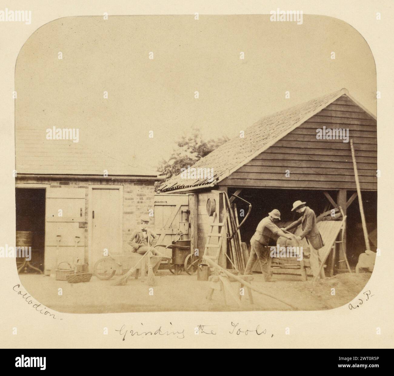 Grinding the Tools. Arthur Julius Pollock, photographer (British, 1835 ...