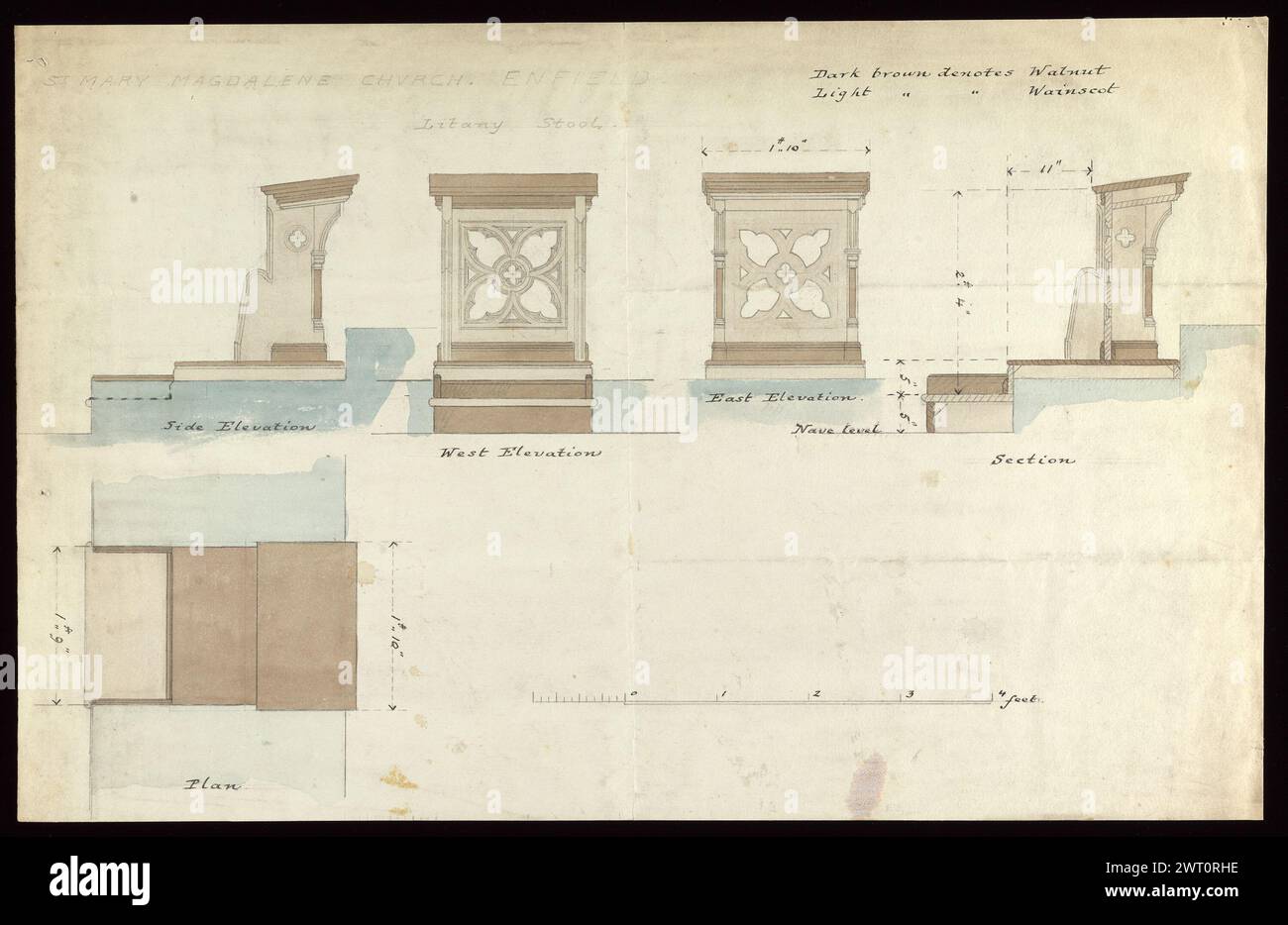 St. Mary Magdalene Enfield Greater London: furnishings . Butterfield ...
