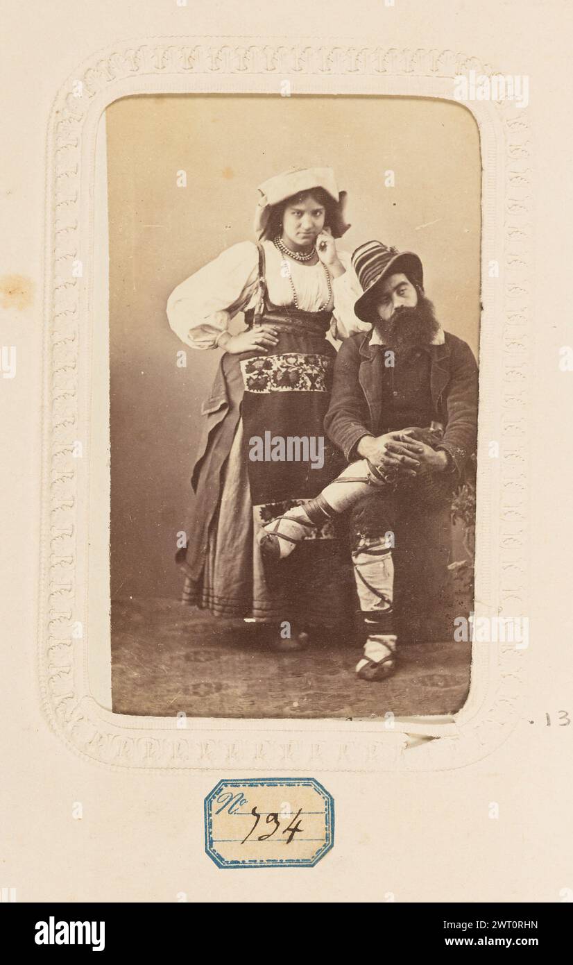 Costumes Italiens. Unknown, photographer about 1860–1880 A portrait of ...