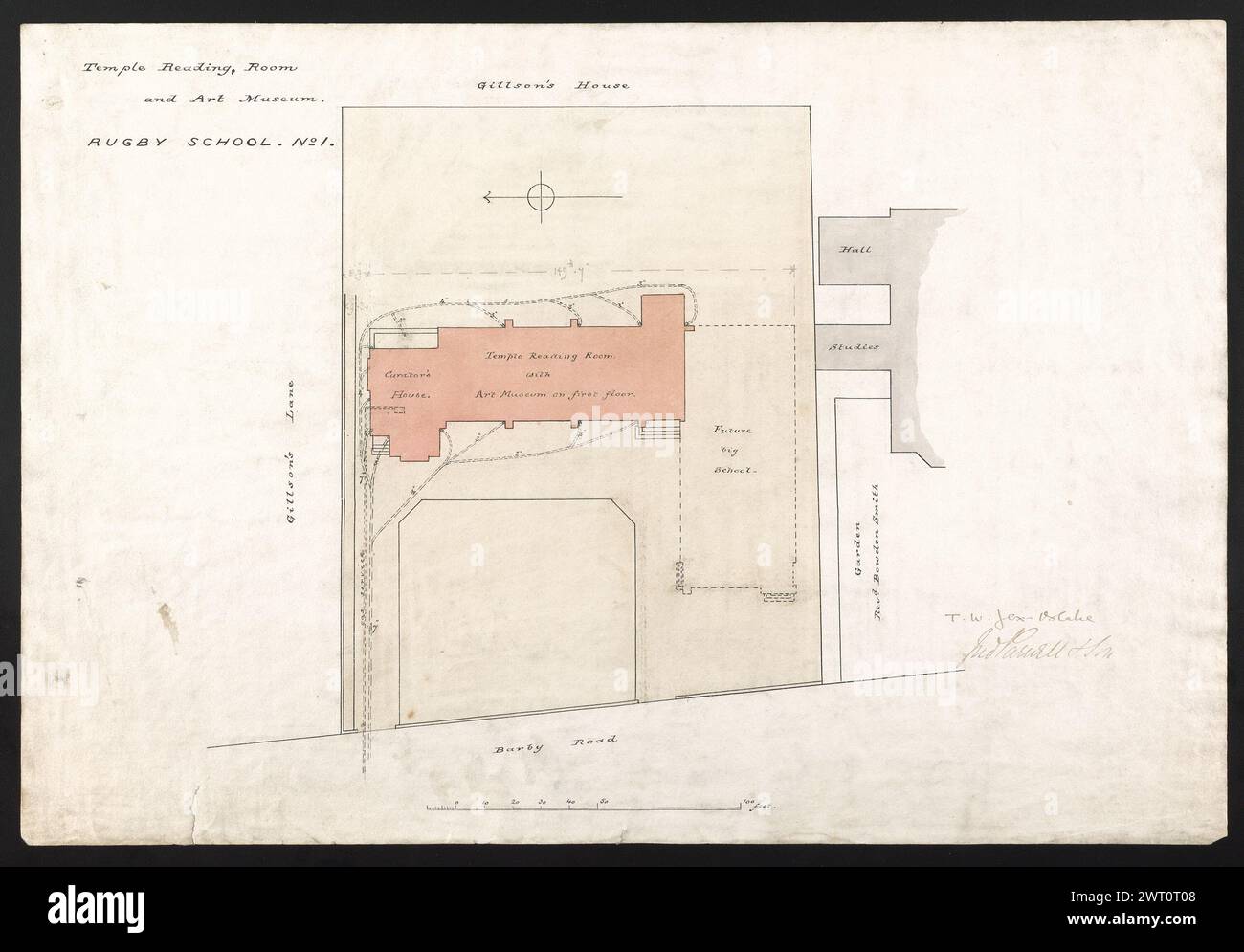 Rugby School Warwickshire, 1878-1879: Temple Reading Room and Art ...