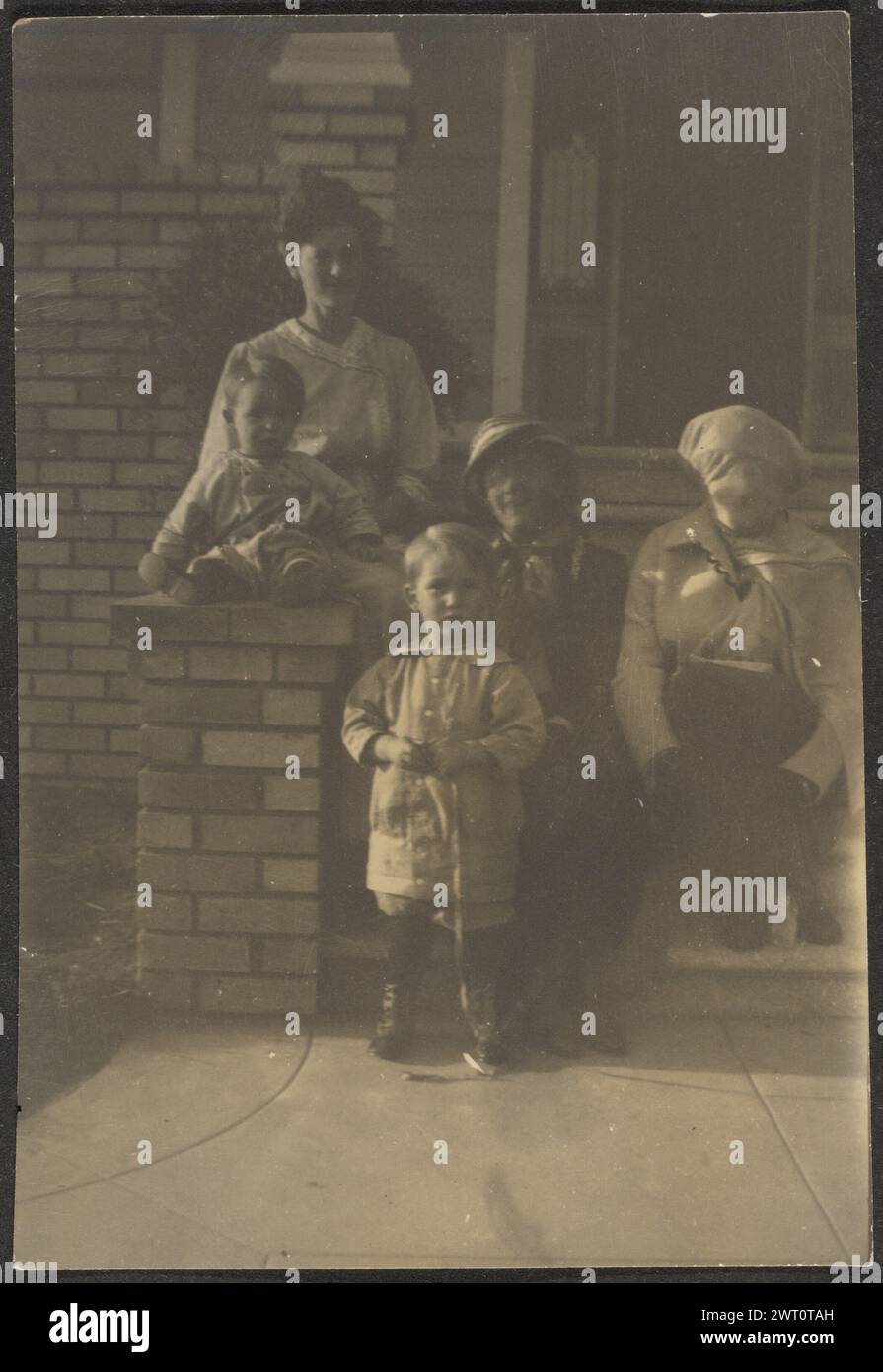 Family Portrait Outside House. Louis Fleckenstein, photographer ...