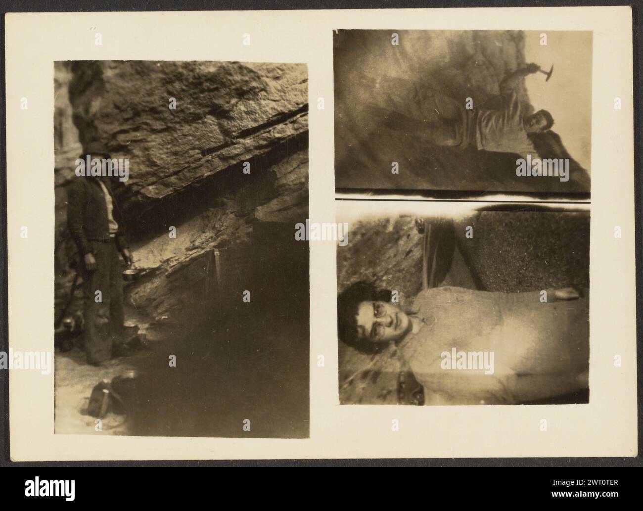 Triple frame - Mountain Climbing Scenes. Louis Fleckenstein ...
