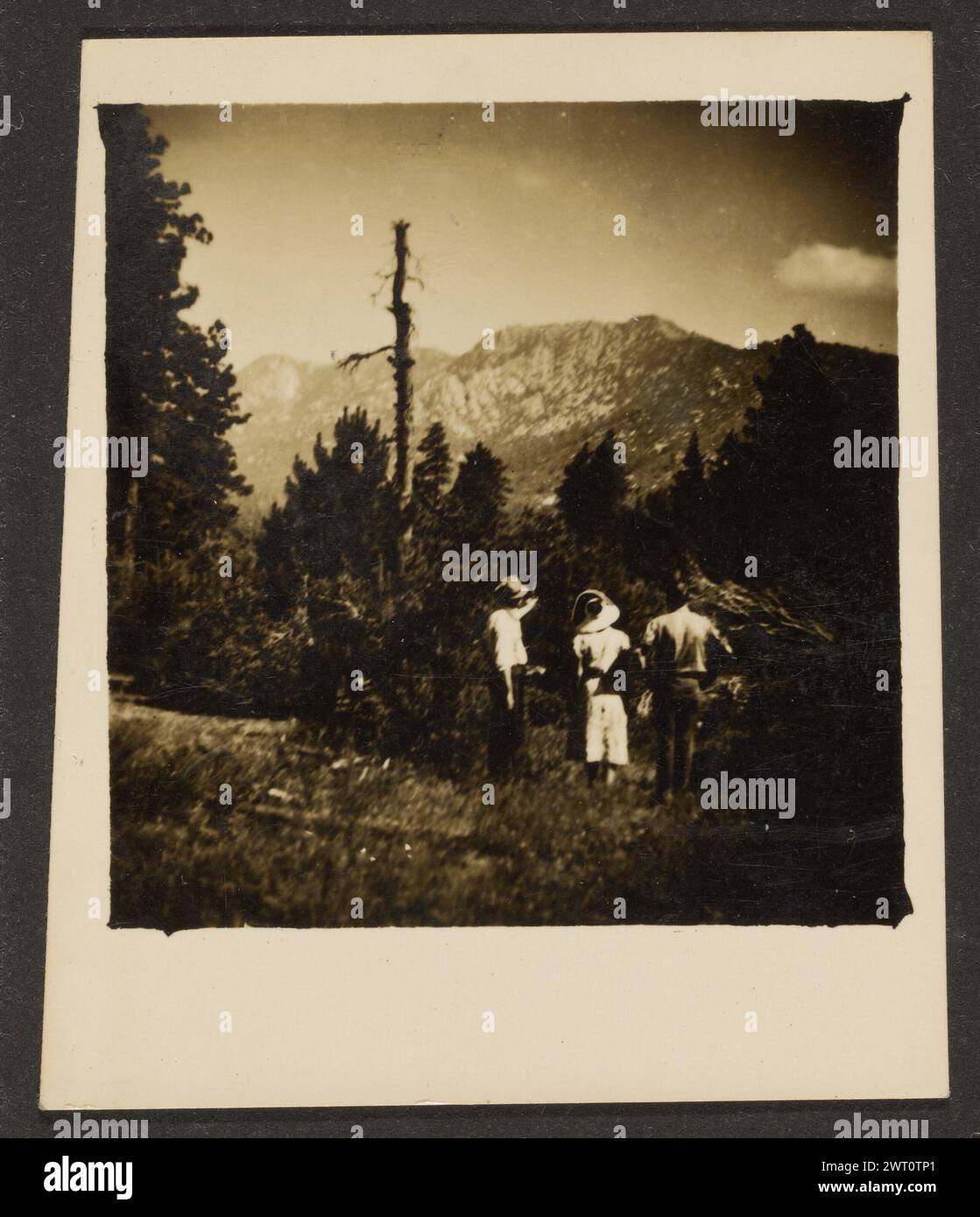 Figures in a Mountainous Landscape. Louis Fleckenstein, photographer ...