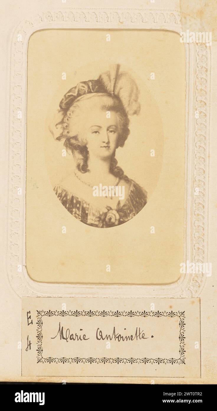 Marie Antoinette. Vallette, photographer (French, active Paris, France ...