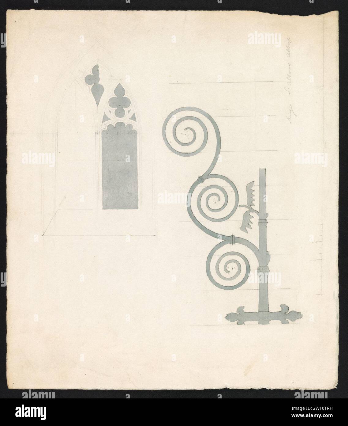 St. Alban's Abbey London: windows, hinge . Butterfield, William undated ...