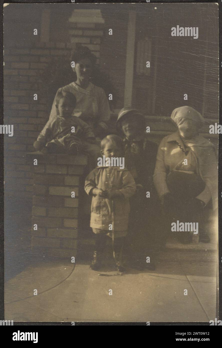 Family Portrait Outside House. Louis Fleckenstein, photographer ...