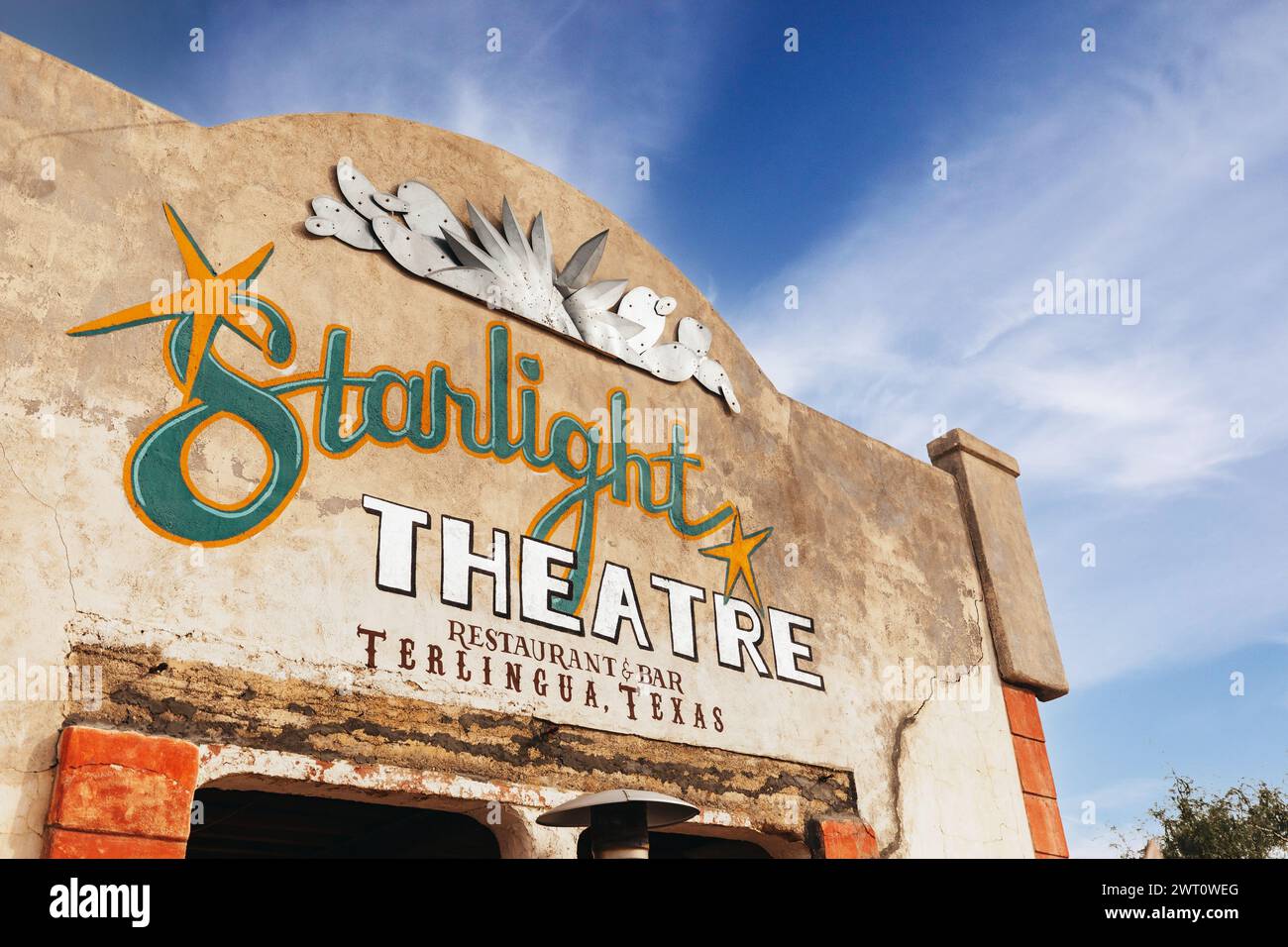 Starlight Theatre Restaurant and Bar in Terlingua Texas Stock Photo - Alamy