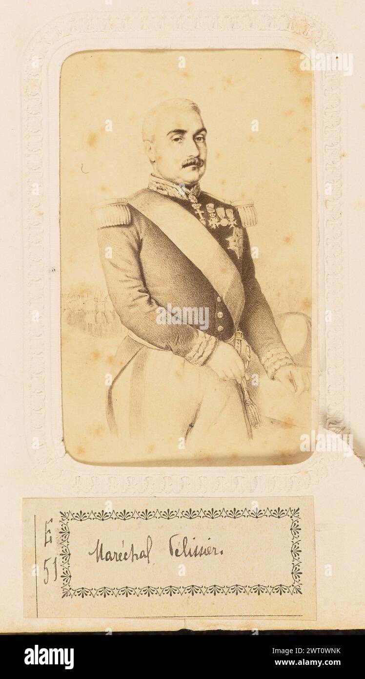 Maréchal Pélissier. Unknown, photographer about 1860–1870 A photograph ...