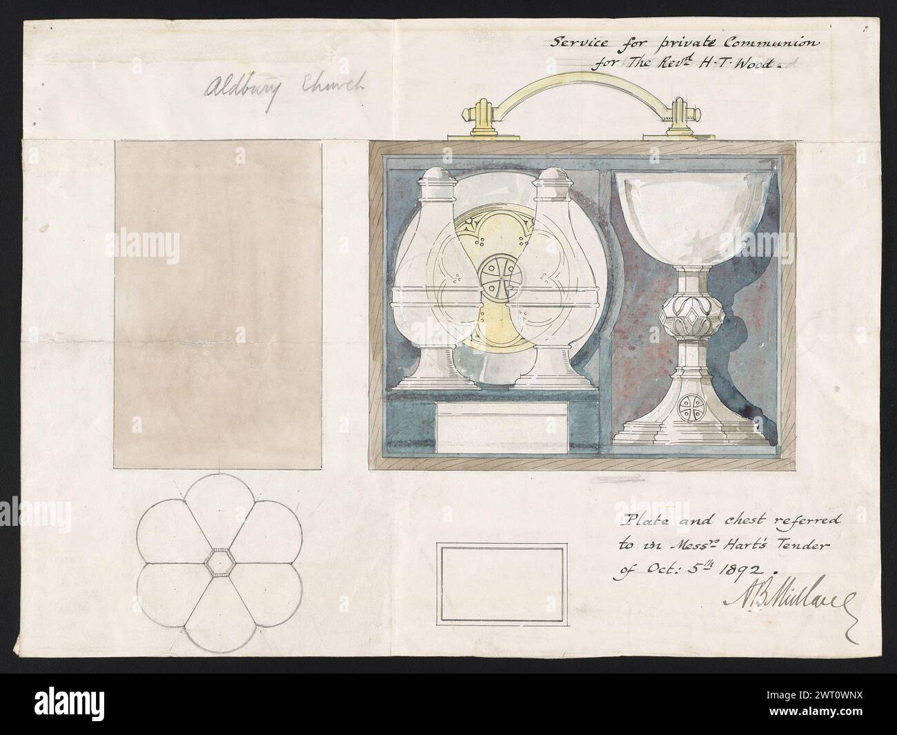 Qu'Appelle Church: communion plates and chalices Canada, 1892 ...