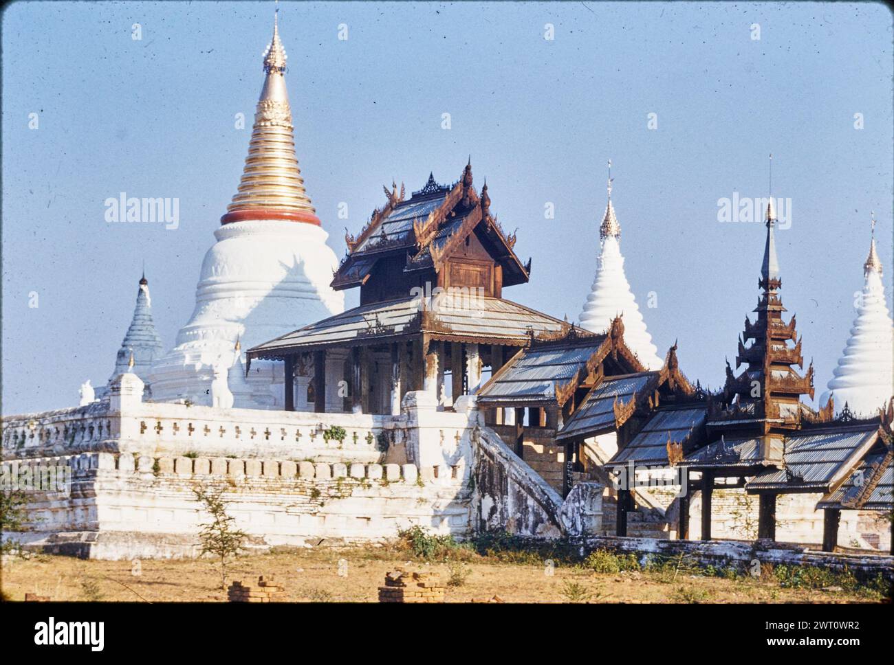 Myanmar (Burma) Pagan Mingalazedi Stupa Unpublished image 1. Swaan, Wim ...