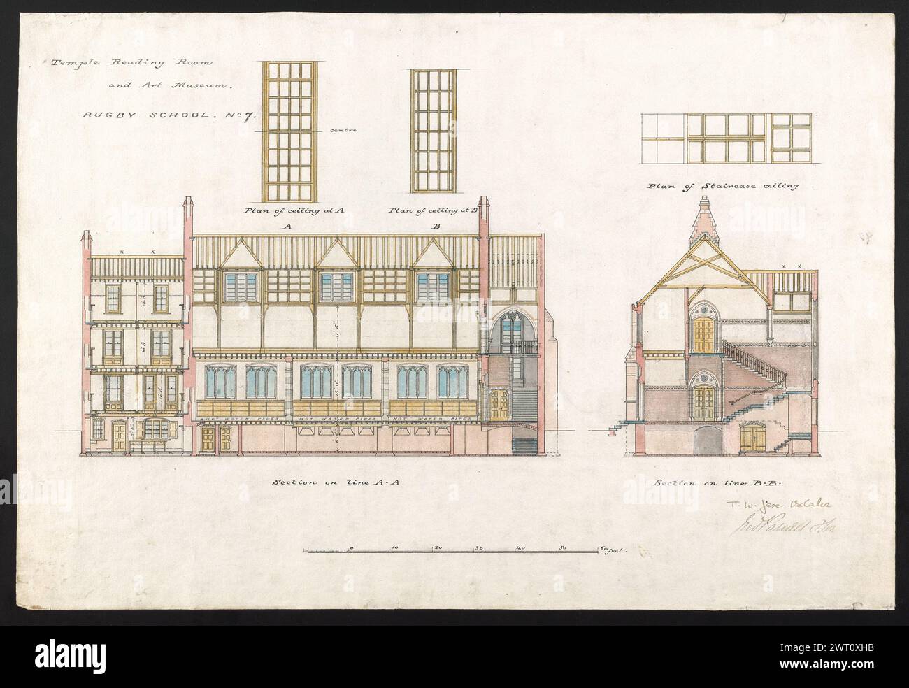 Rugby School Warwickshire, 1878-1879: Temple Reading Room and Art ...