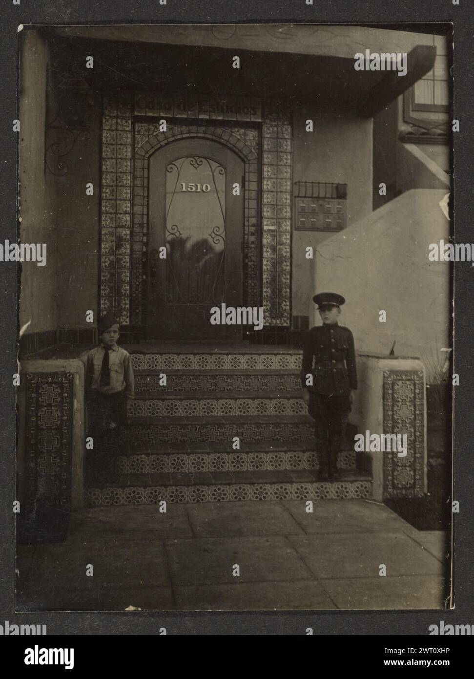 Florence's Sons Outside Fleckenstein's Long Beach Studio. Louis ...