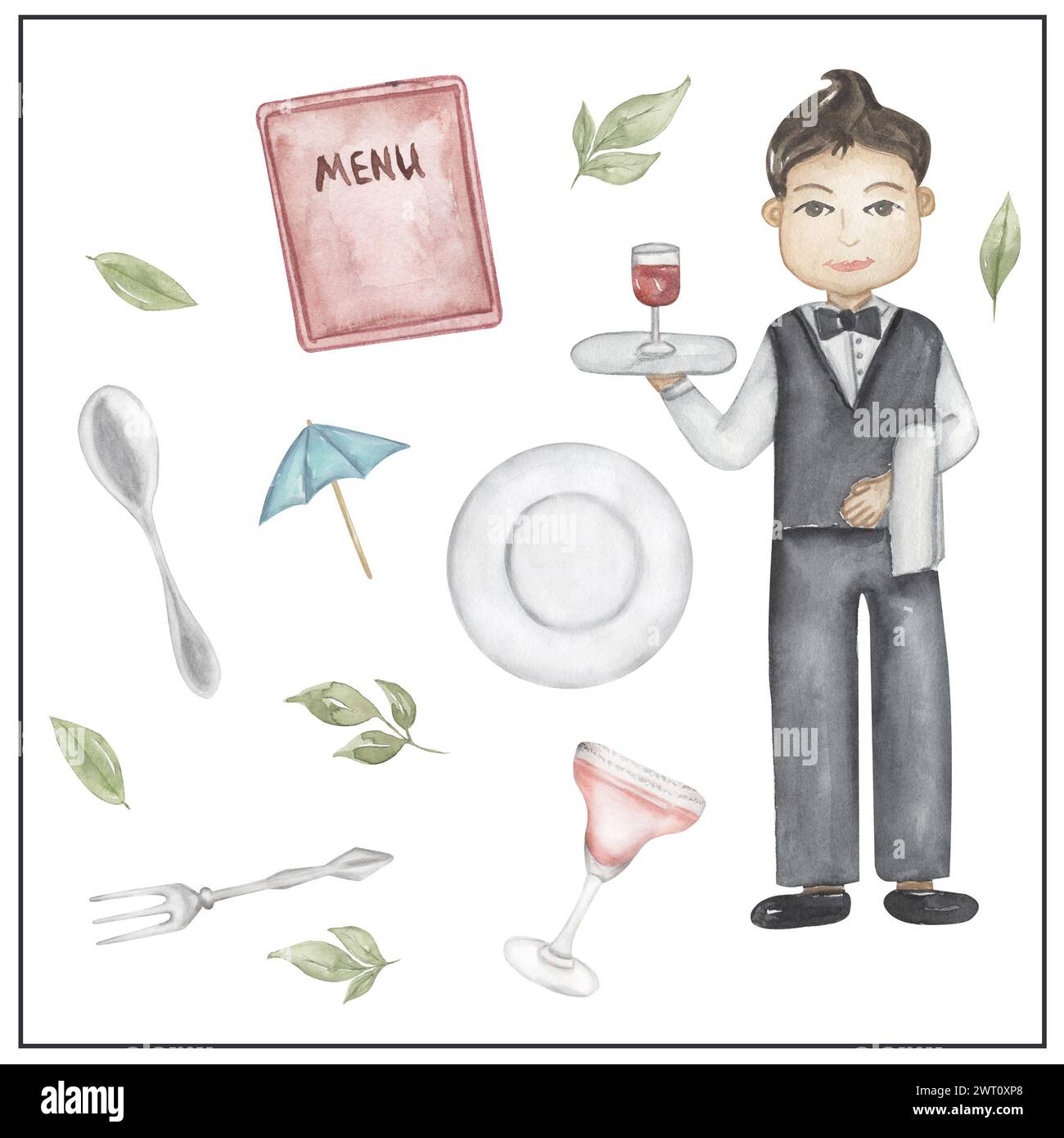 Cute cartoon professions hi-res stock photography and images - Alamy
