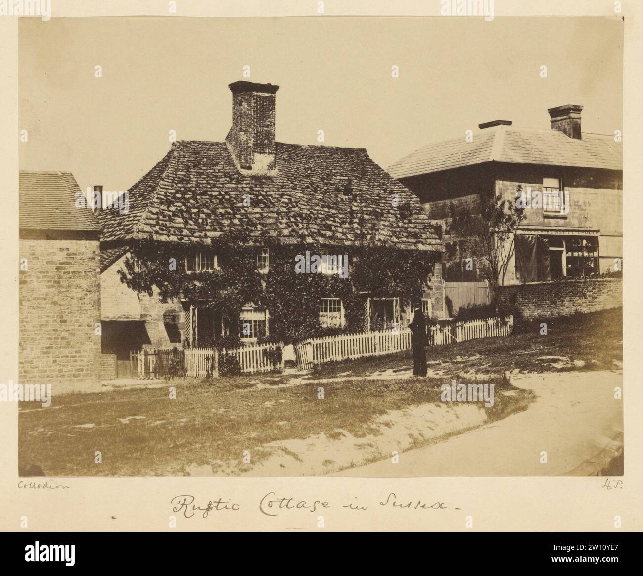 Rustic Cottage in Sussex. Henry Pollock, photographer (British, 1826 ...