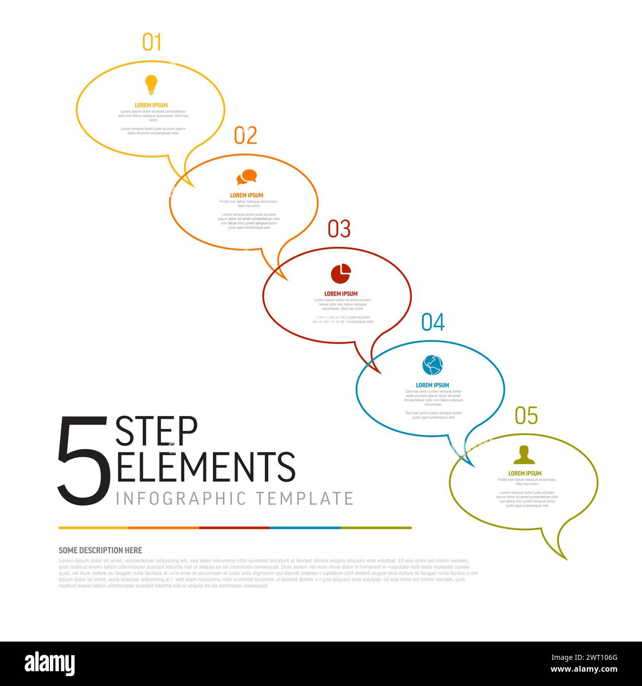 Progress process diagonal schema diagram infographic template made of ...