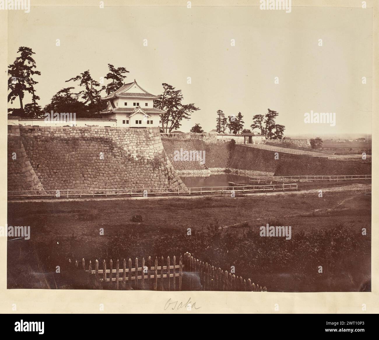 Osaka. Unknown, photographer 1850s–1890s View of the Osaka Castle ...